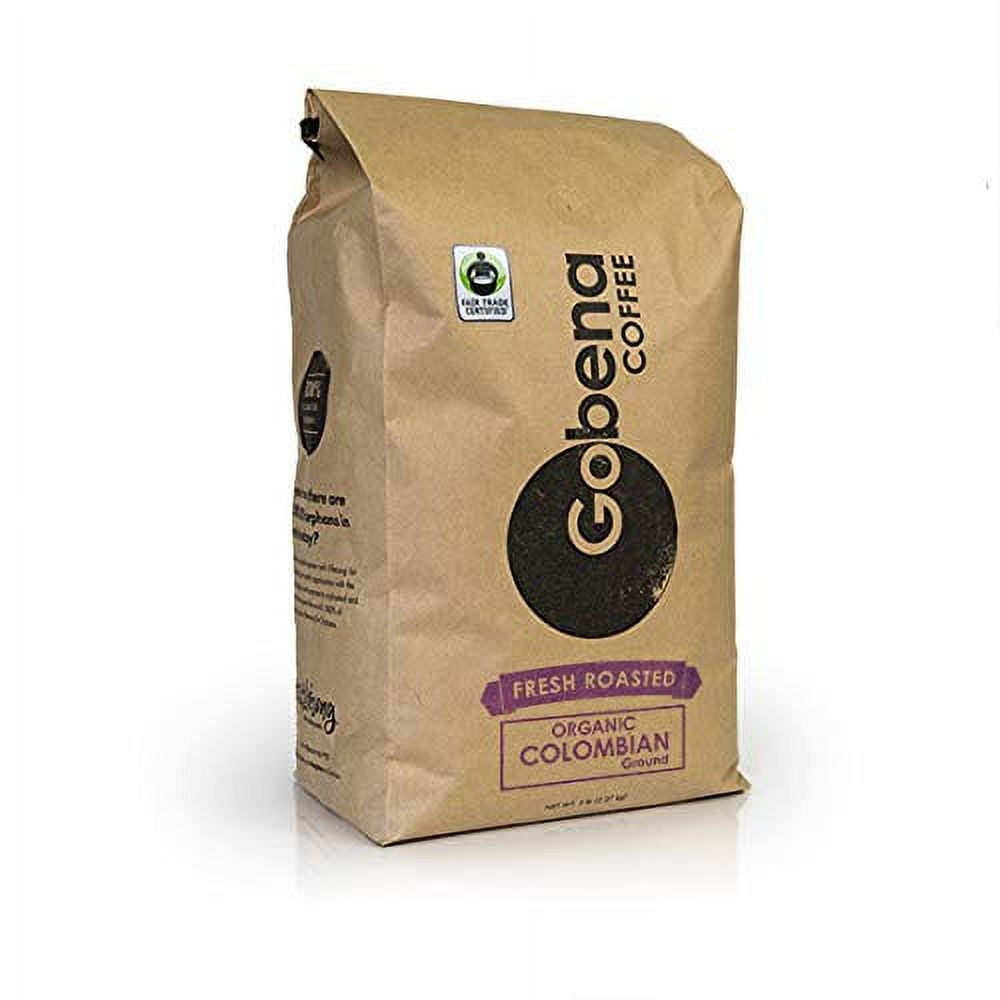 Gobena Coffee Fair Trade, Organic Colombian Ground Coffee, Light Roast ...