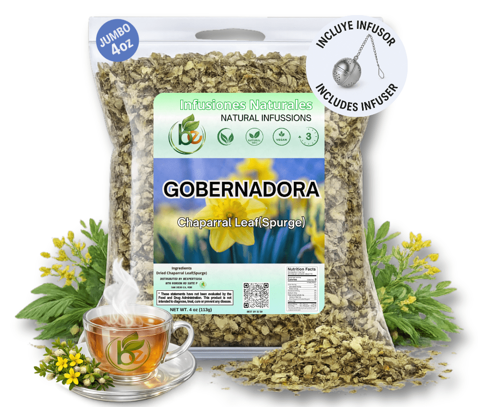 Gobernadora Tea (Chaparral Leaf) – 4 oz Loose Leaf Herbal Tea – 100% ...