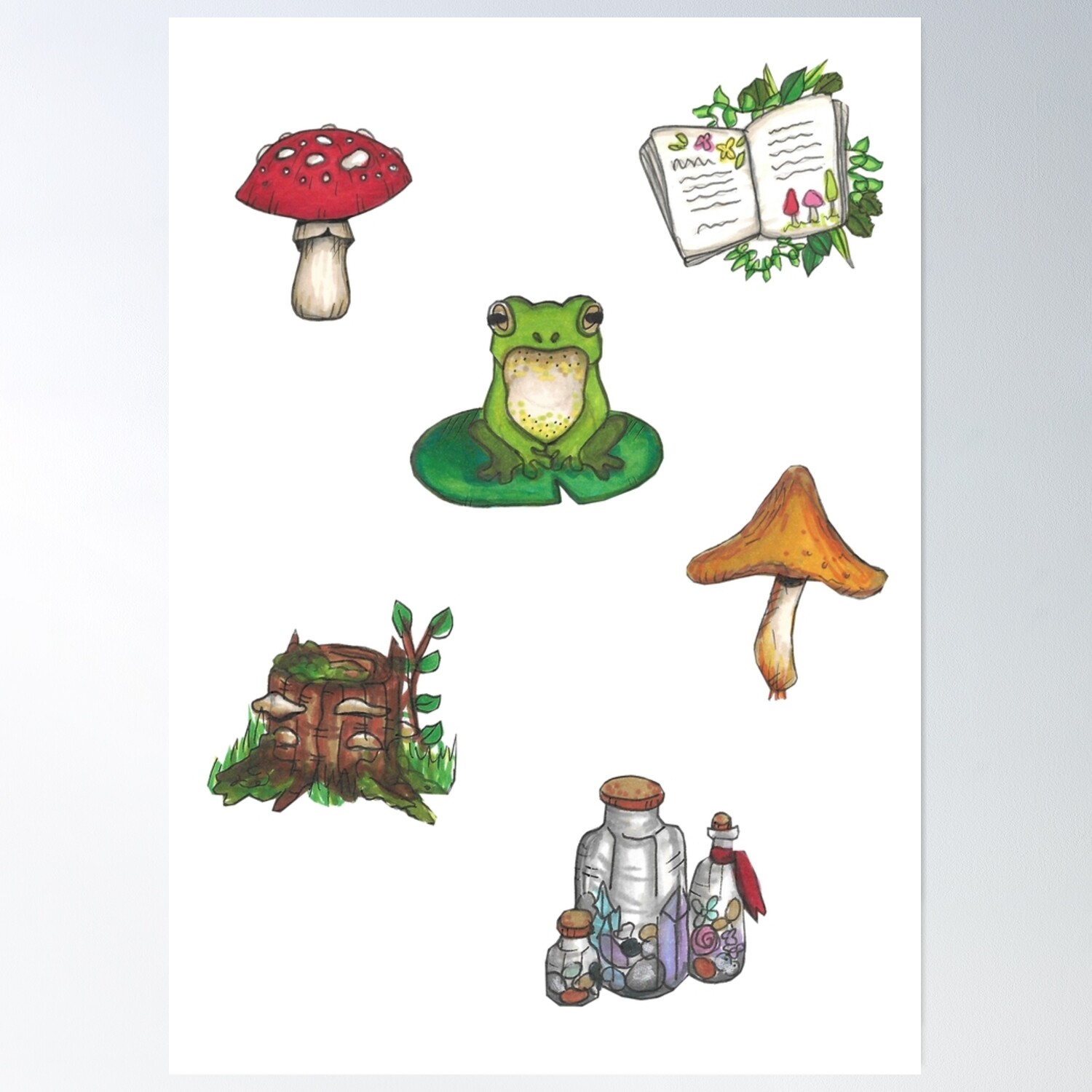 Goblin/Cottage Core Aesthetic Pack Poster Wall Art, Modern Wall Decor ...