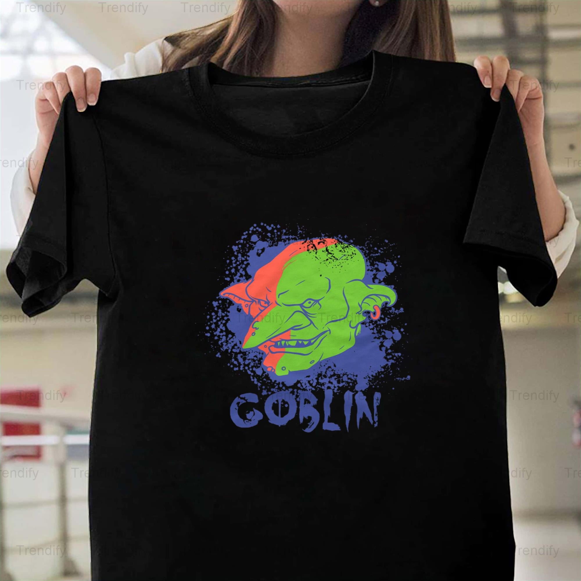Goblin Funny Fantasy Minimalist Graphic Design Style - Machine Washable ...