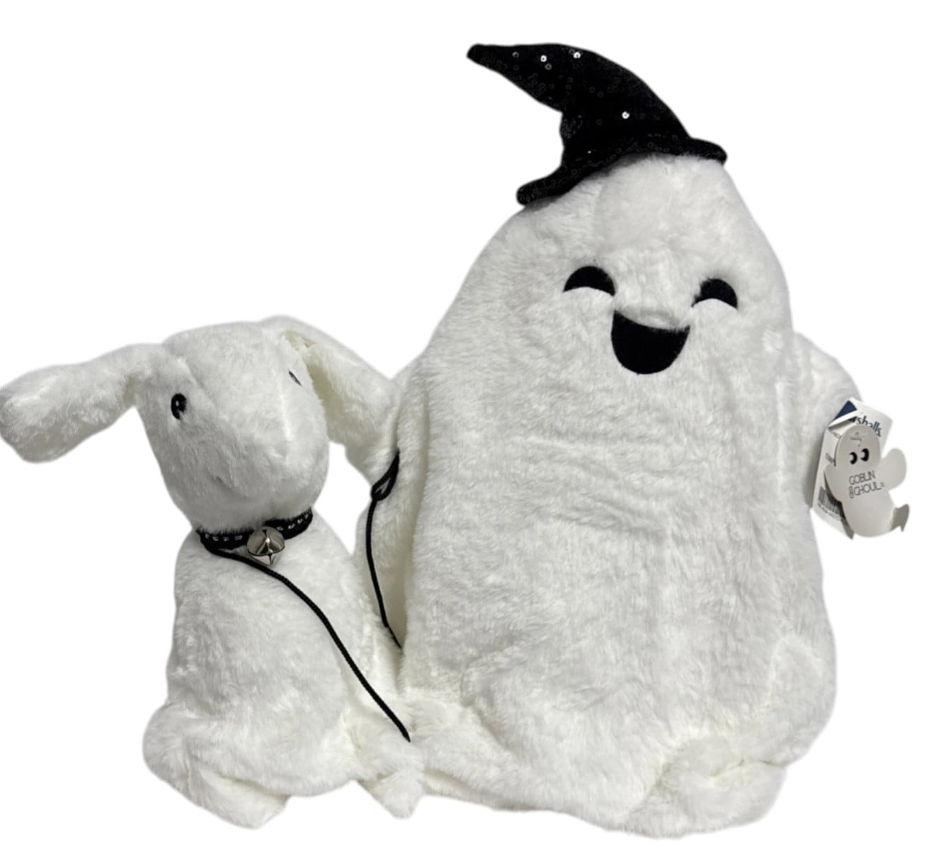 Goblin & Ghoul Ghost Walking Dog Plush Greeter Halloween Summerween ...