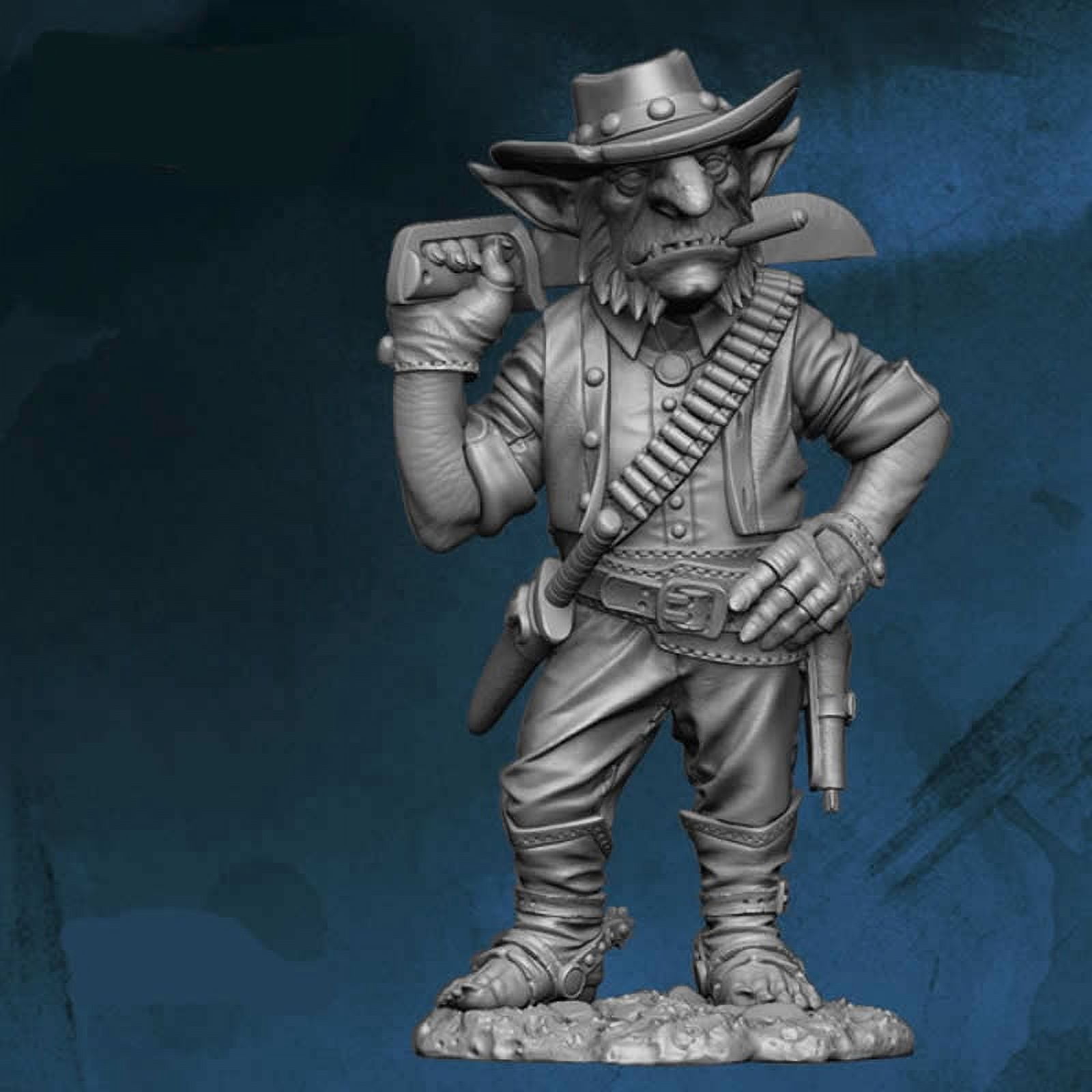 Goblin Gunfighter Figure Kit 28mm Heroic Scale Miniature Unpainted ...