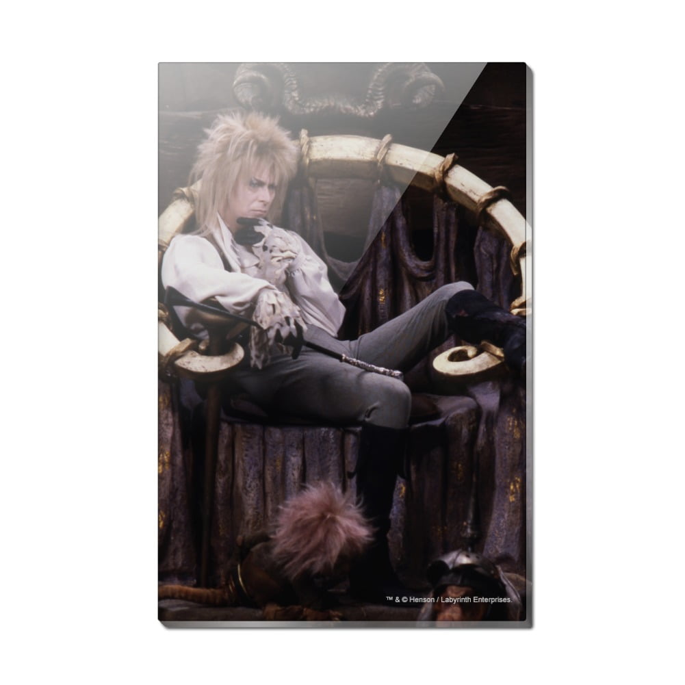 Goblin King Jareth From The Labyrinth Sitting On Throne David Bowie ...