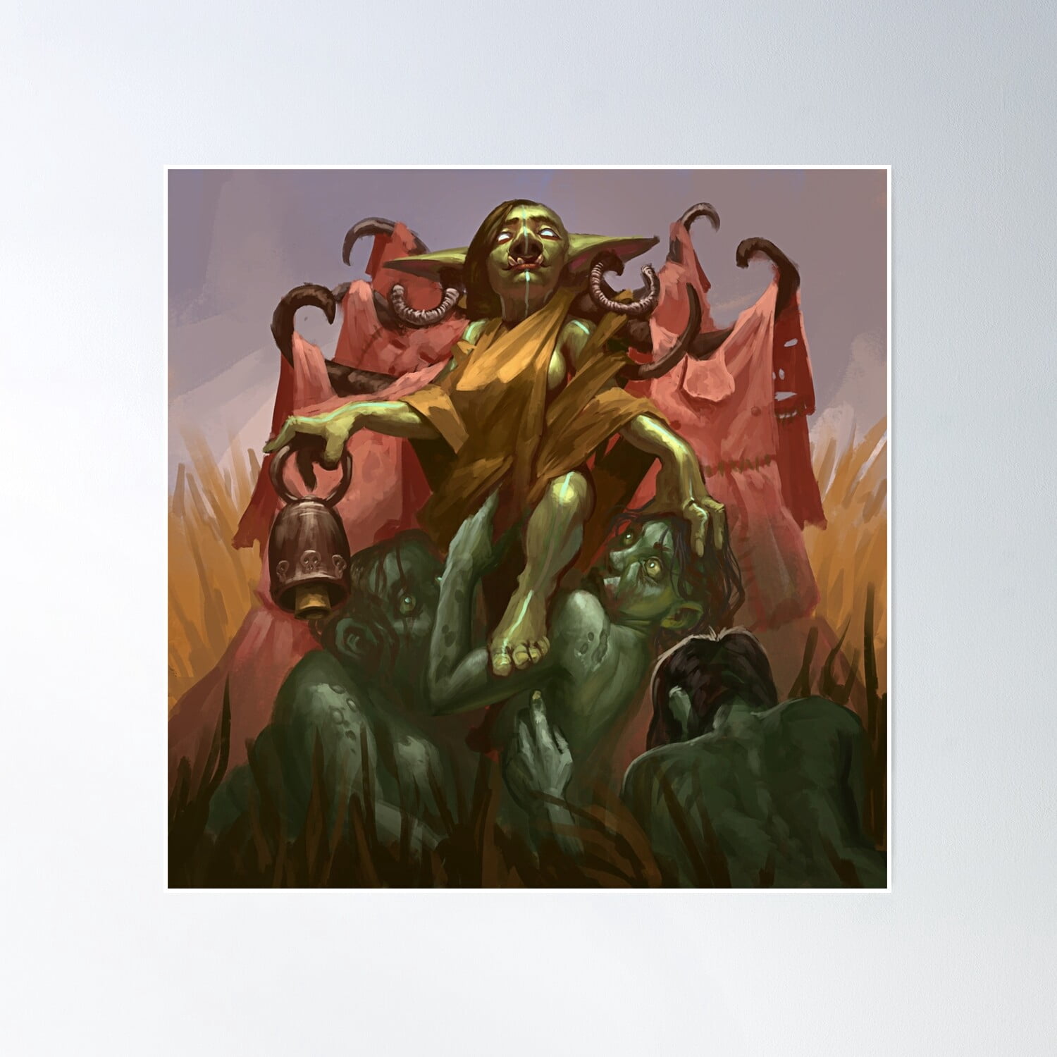 Goblin Lady Necromancer Poster Wall Art, Modern Wall Decor, 24x24 ...