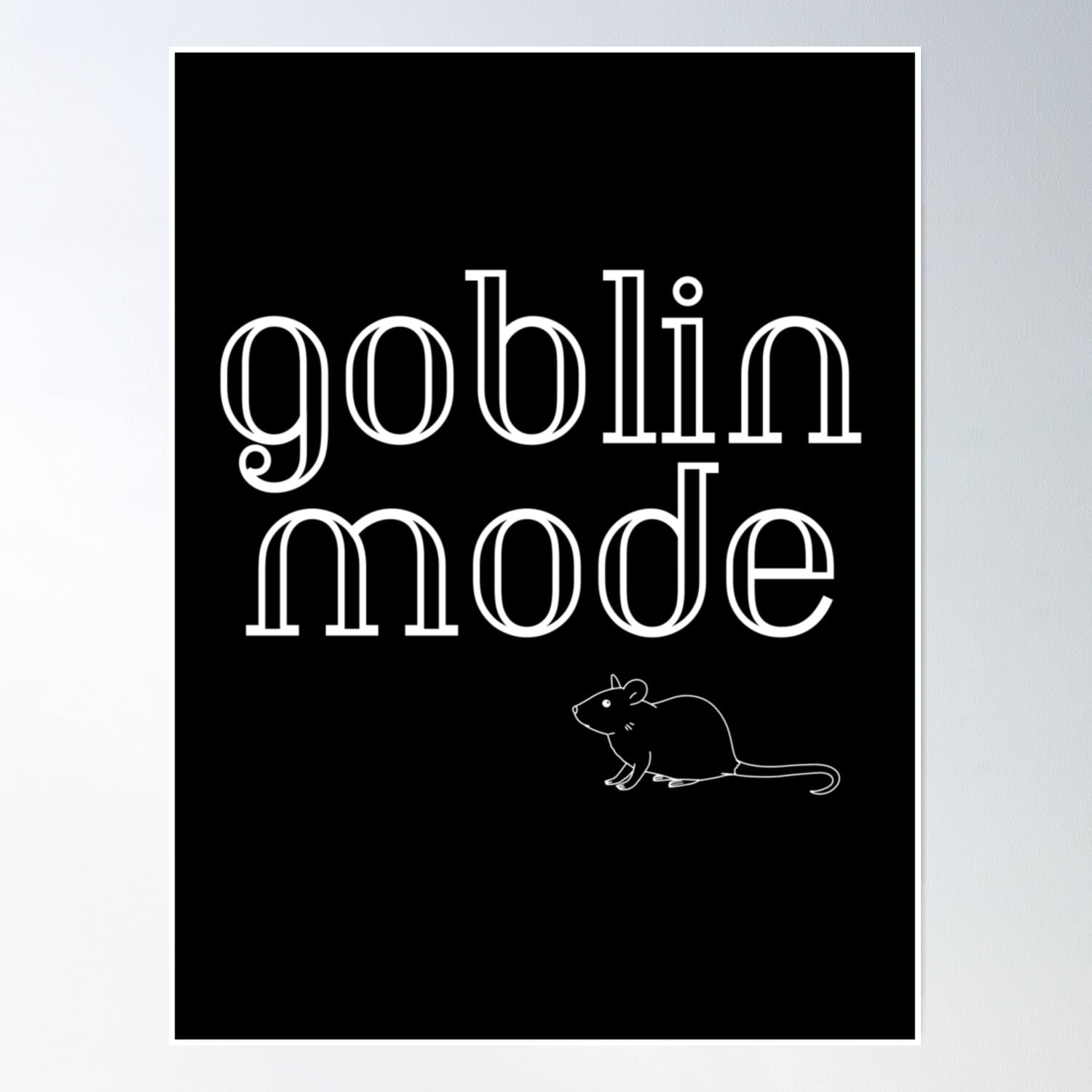 Goblin Mode: Of Mice & Goblins Poster Wall Art, Modern Wall Decor, 8x12 ...