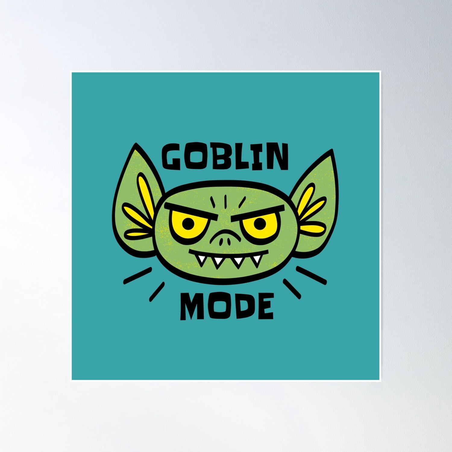 Goblin Mode Poster Wall Art, Modern Wall Decor, 24x24 UNFRAMED ...