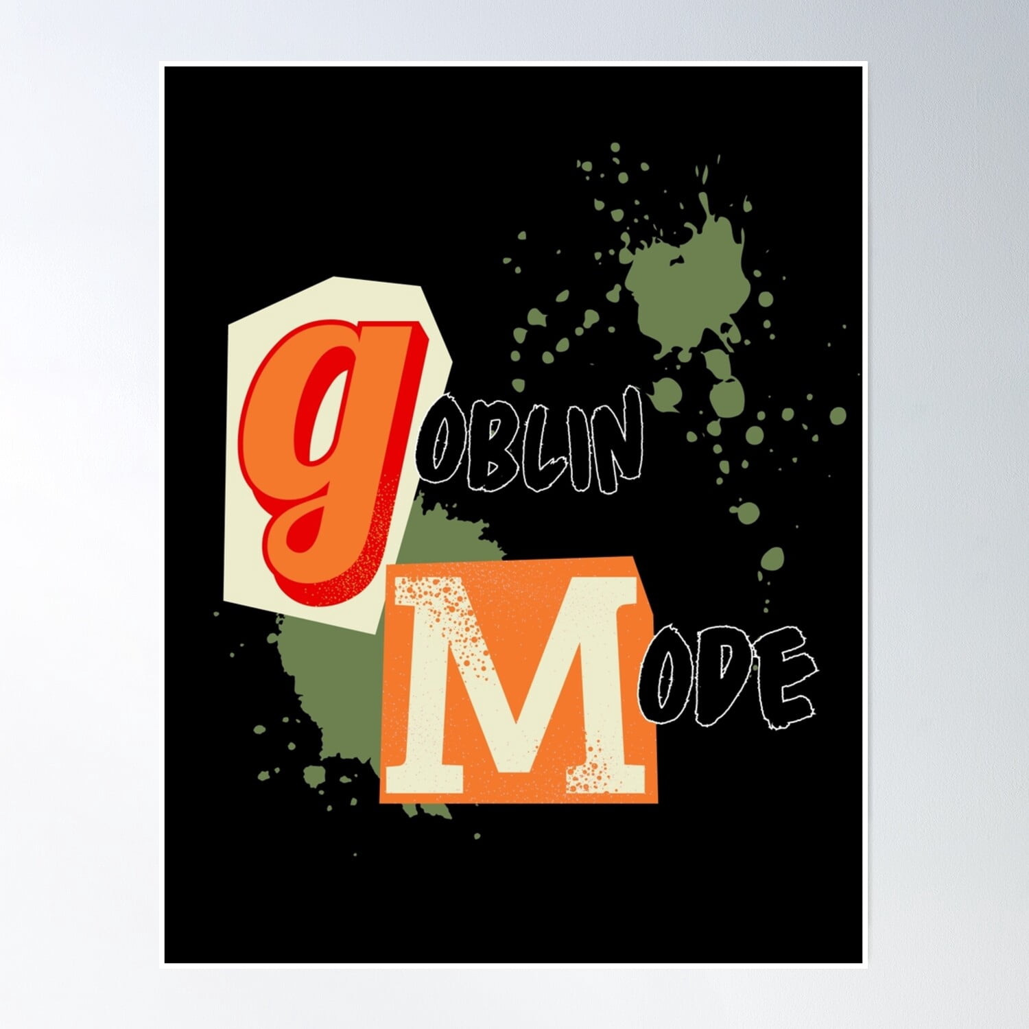 Goblin Mode: Ransom Green Poster Wall Art, Modern Wall Decor, 8x12 ...