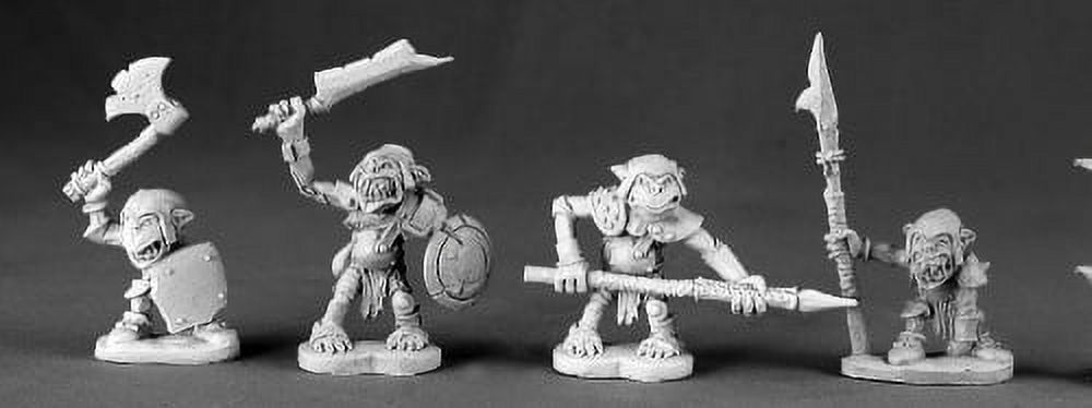 Goblin Warriors 4 Miniature 25mm Heroic Scale Dark Heaven Legends ...
