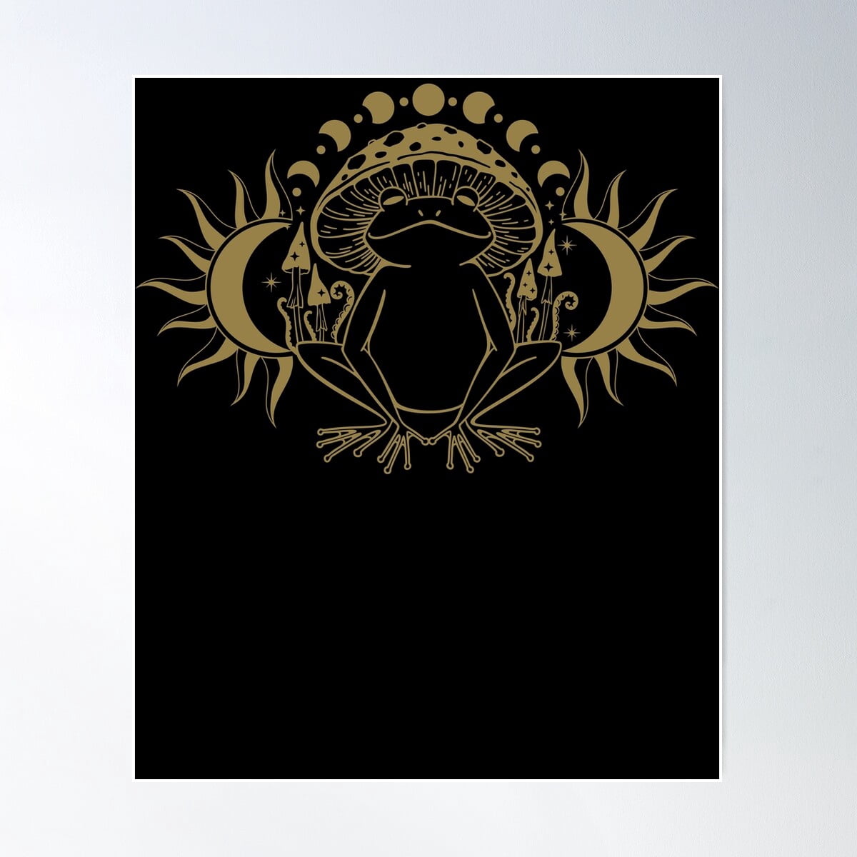 Goblincore Aesthetic Fairycore Frog Cottagecore Mushroom Poster Wall ...