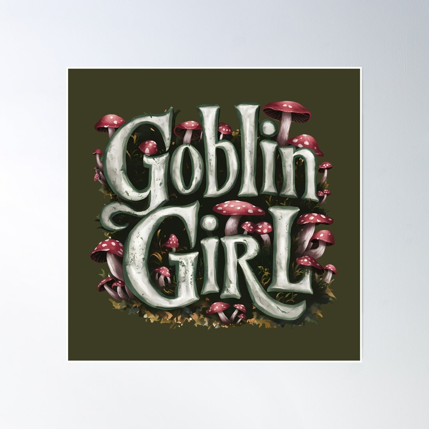 Goblincore Goblin Girl - Goblins Aesthetic - Gift For Mushrooms Lovers ...