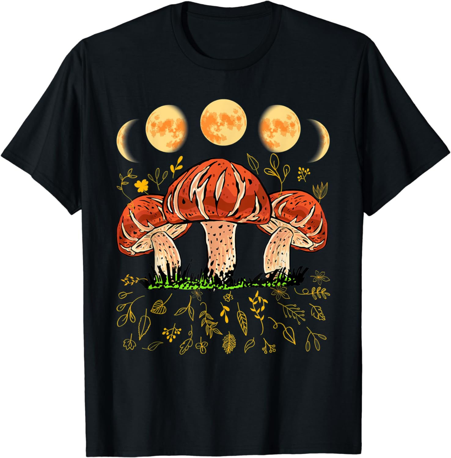 Goblincore Mycology Foraging Aesthetic Shiitake Mushroom T-Shirt ...