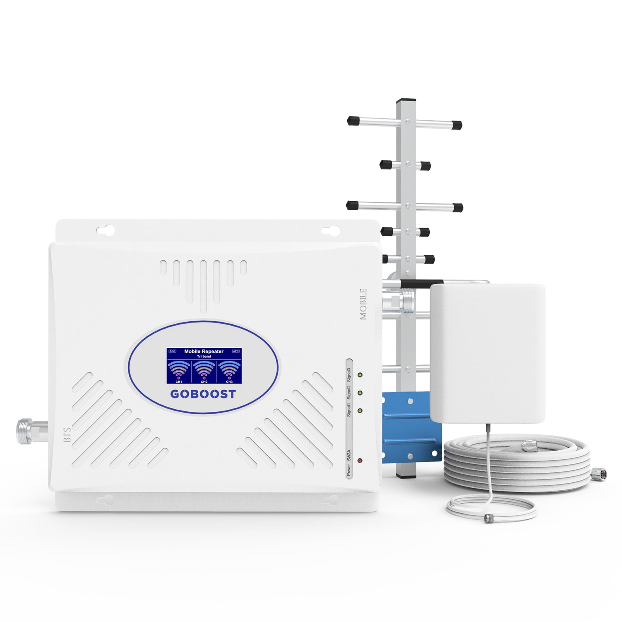 Goboost Cell Phone Signal Booster for Home, 2G 3G 4G LTE 5G Tri Band 2 ...