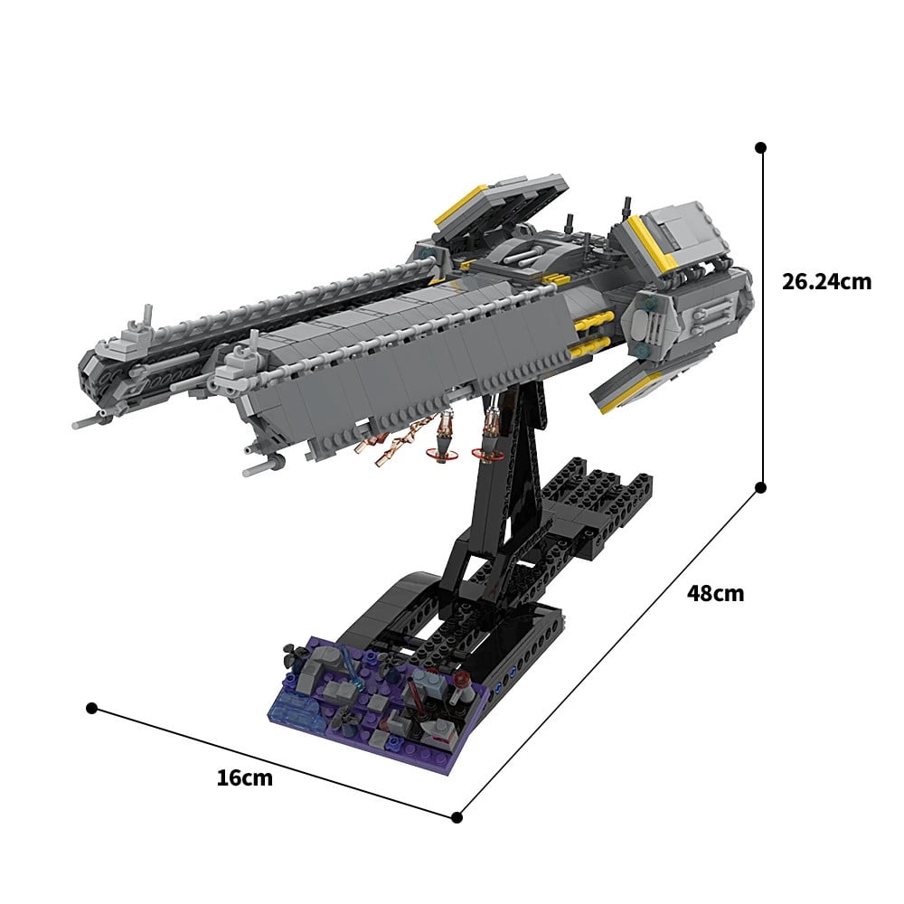 Gobricks MOC Helldivers 2 Super Destroyer Bricks Model Space Super ...