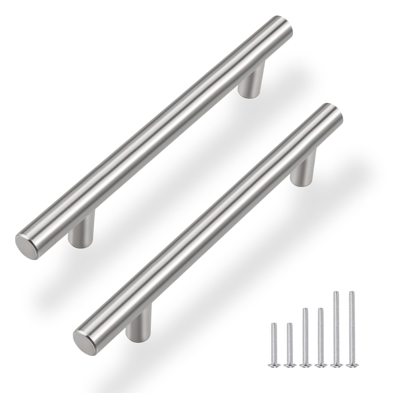 Gobrico 30 Pack Brushed Nickel Cabinet Hardware Euro Style Bar Cabinet ...