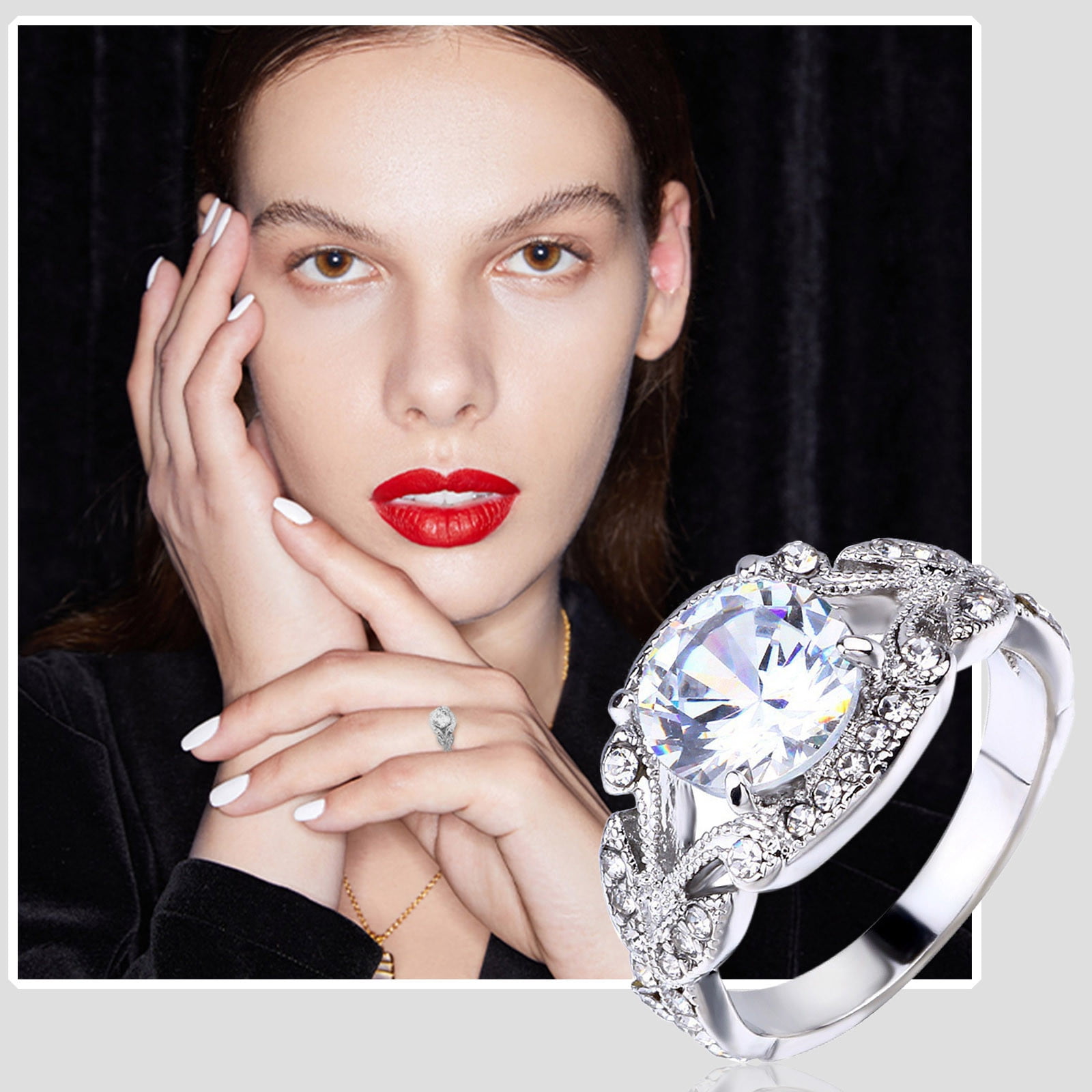 Gobwell anillos Mothers Day Gifts for Mom Classic Womens Rings Generous ...