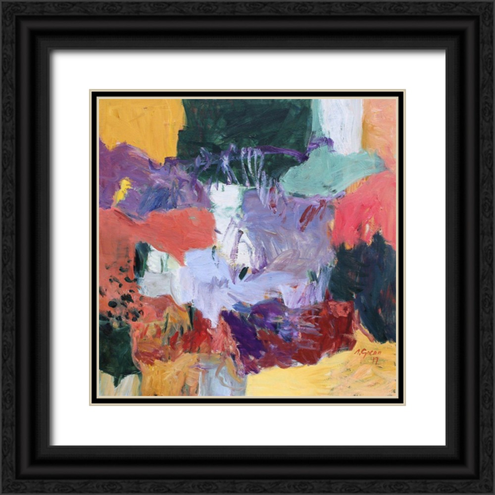 Gocan, Simona 15x15 Black Ornate Wood Framed with Double Matting Museum ...