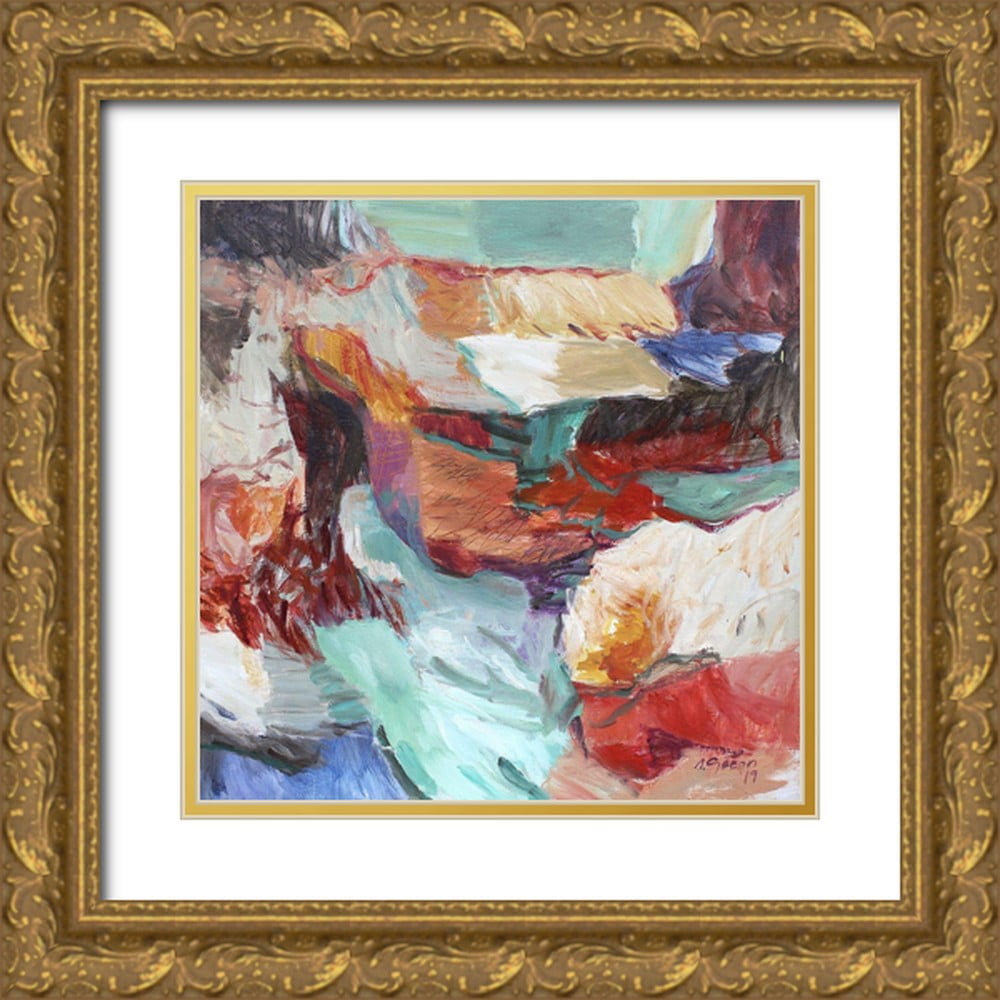 Gocan, Simona 15x15 Gold Ornate Wood Framed with Double Matting Museum ...