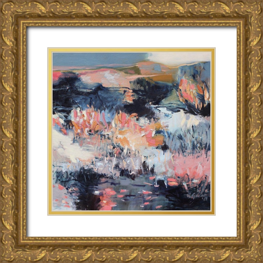 Gocan, Simona 26x26 Gold Ornate Wood Framed with Double Matting Museum ...