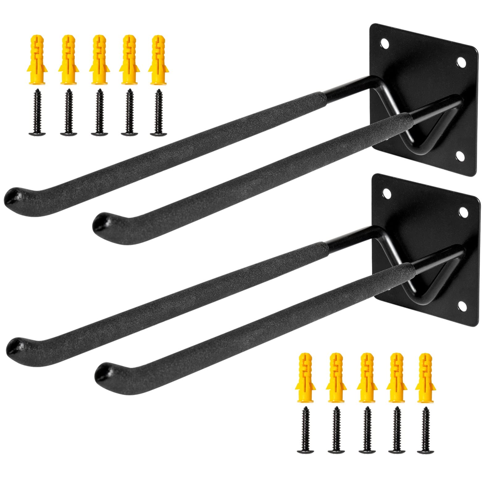 Gocenyi Garage Hook Hangers 2 Pcs, Shovel Holder Wall Mount, Rake Racks ...