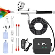 PointZero Cake Decorating Airbrush Kit - 3 Airbrushes, Compressor, 12 ...