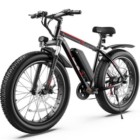 Speedrid Electric Bicycle, 26"x4" Fat Tire Ebike, 500W Mountain Bike ...