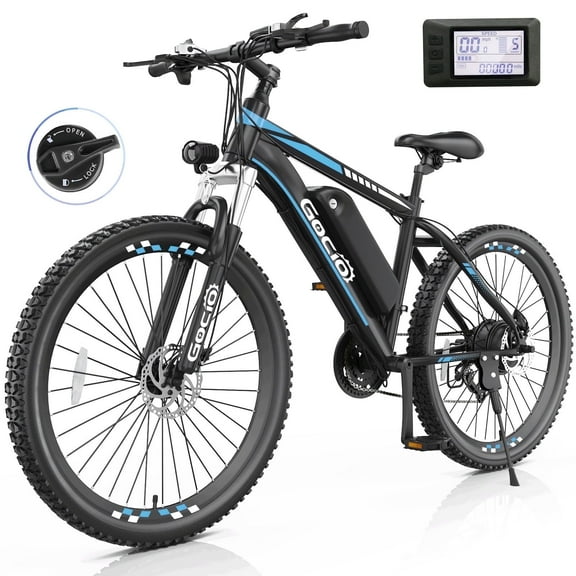 500W 26" Electric Bike, 2.1" Electric Mountain Bike for Adults, 499Wh ...