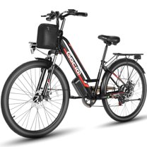 Gocio Adult's 26in. 500W Foldable Electric Bike, Speed 22Mph Max, Full Suspension, Removable ...