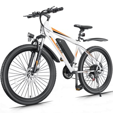Gocio 26 in. Electric Bike for Adults, 500W Folding Electric Mountain Bicycle Max 22Mph, Full ...