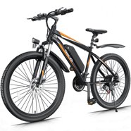 Gocio Adult's 26in. 500W Foldable Electric Bike, Speed 22Mph Max, Full Suspension, Removable ...