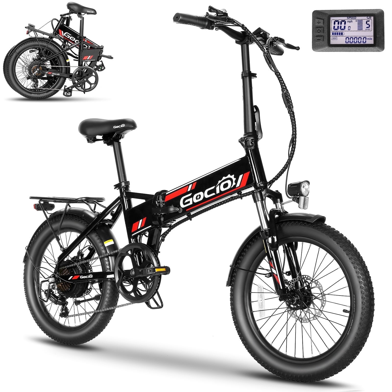 Swagtron EB5 Pro Plus Foldable Electric Bike for Adults, Lightweight ...