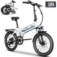 Gocio 26 in. Electric Bike for Adults, 500W Folding Electric Mountain Bicycle Max 22Mph, Full ...