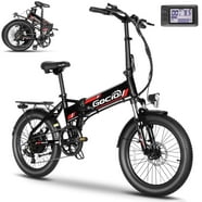 Gocio 26" Electric Bike, 500W Folding Ebike for Adults Dual Shock Absorption 48V 7.8Ah Battery ...