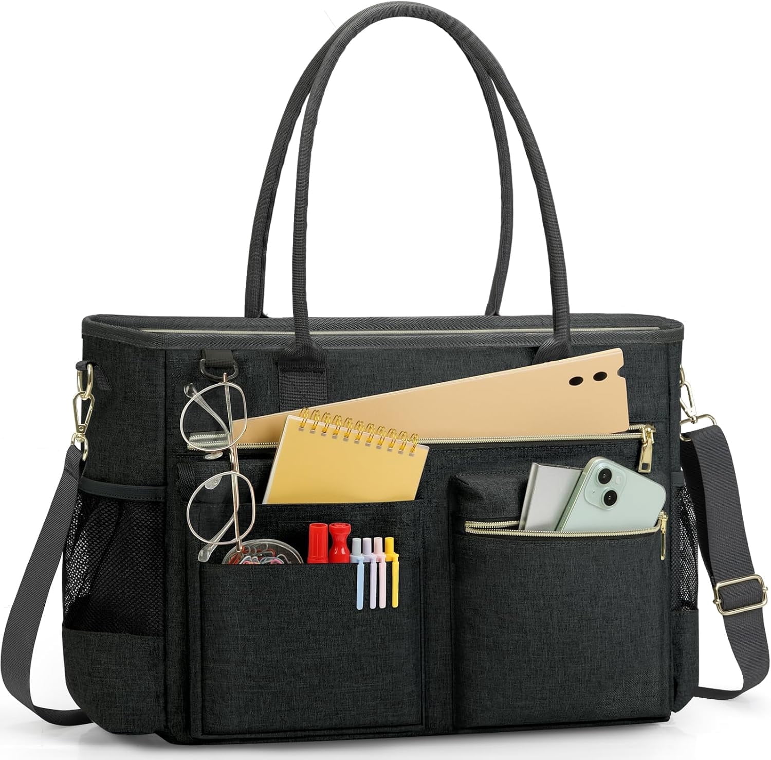 Gocvo Large Capacity Womens Work Bag Multi-functional Teacher Tote Bag ...