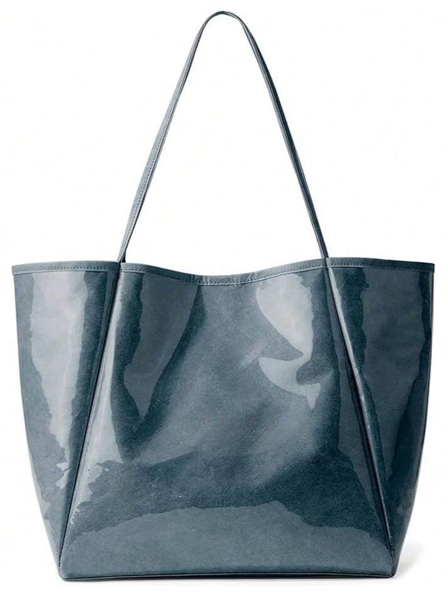 Gocvo Large PVC Tote Bag for Women, Fashion PVC Bag for Women, Kraft ...