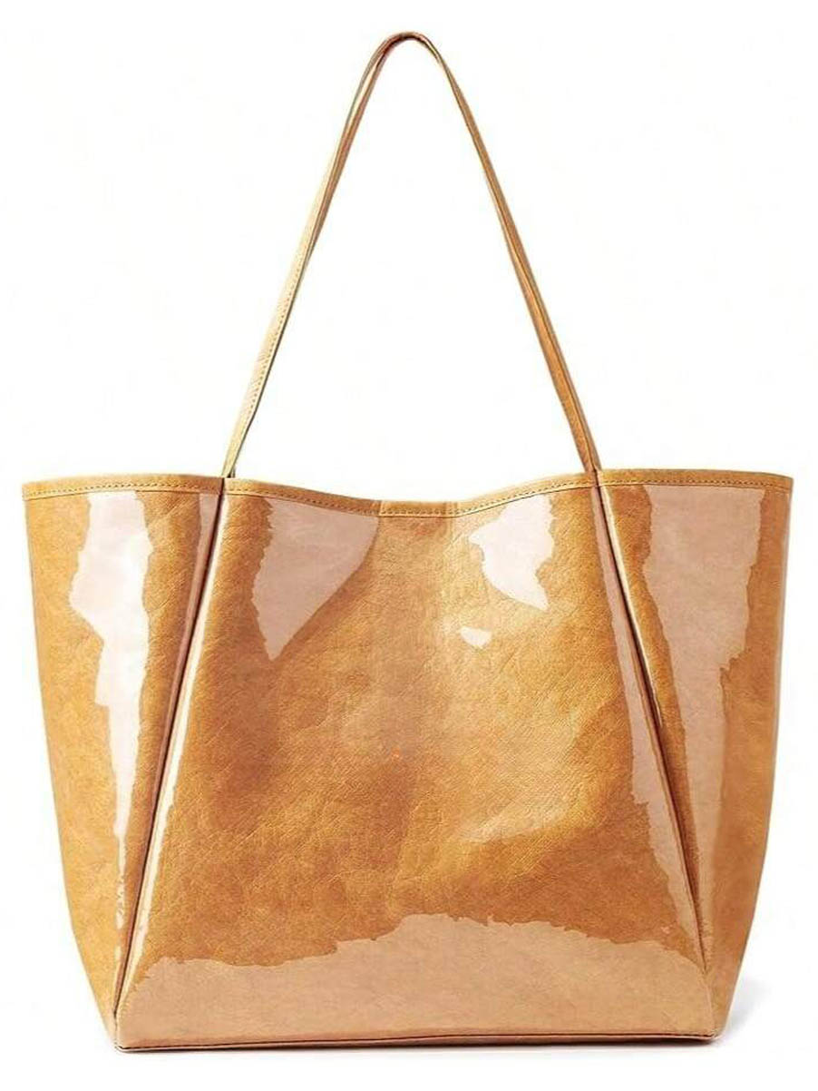 Gocvo Large PVC Tote Bag for Women, Fashion PVC Bag for Women, Kraft ...
