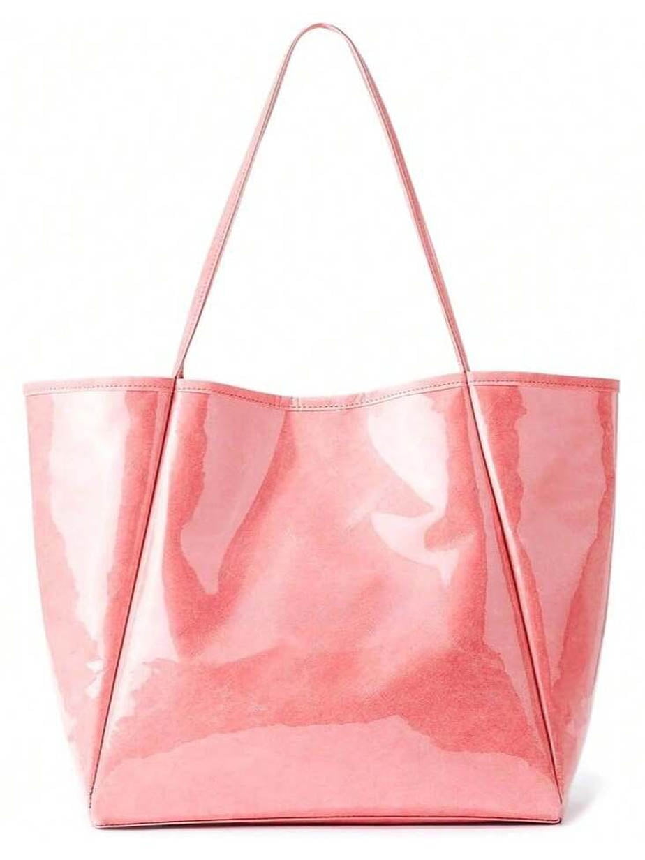 Gocvo Large PVC Tote Bag for Women, Fashion PVC Bag for Women, Kraft ...