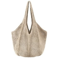 YOOLIFE Initial Canvas Waterproof Beach Tote Bag Zipper Personalized ...