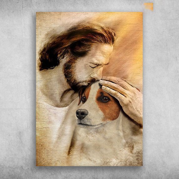 God And Jack Russell Terrier - Jack Russell Terrier Lover 16 x 24 Inch ...