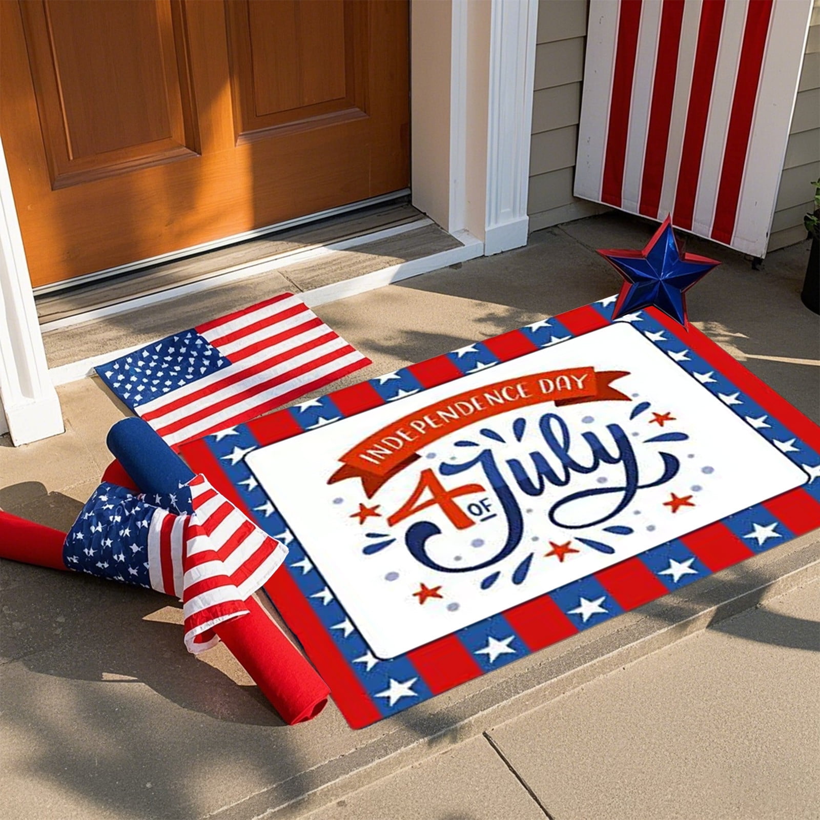 God Bless America Flag Banner 15.7*23.6in,4th of July Patriotic flag US Banner,Independence Day ...