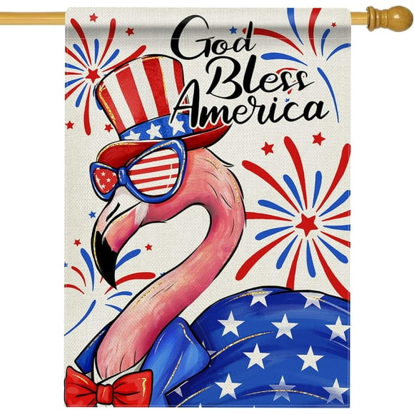 Patriotic Flamingo