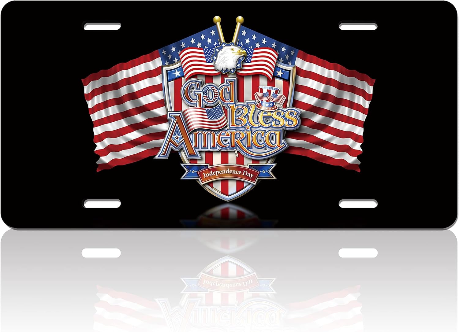 God Bless America License Plate Cover Patriotic Christianity License ...