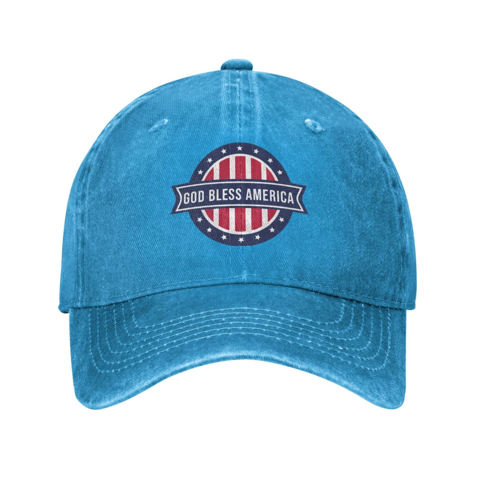 God Bless America Logo Adult Adjustable Classic Washed Casquette Cap ...