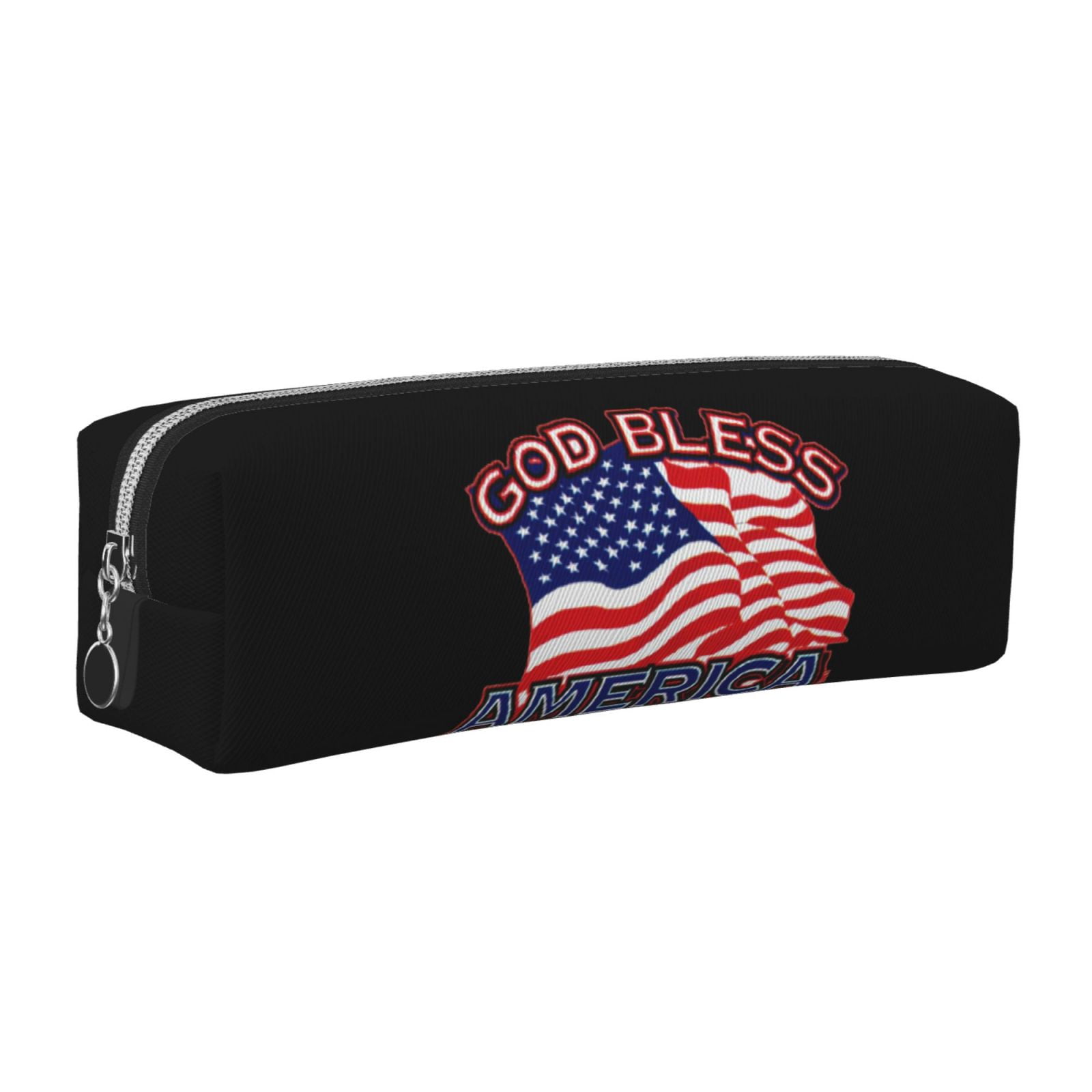 God Bless America Patriotic USA Pen Bag Pencil Bag Pen Case Pencil Case Pencil Pouch for Office ...
