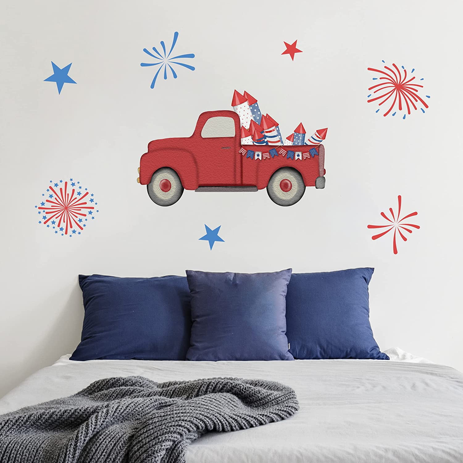 God Bless America Patriotic Wall Decals - Set of 24 Patriotic Wall ...