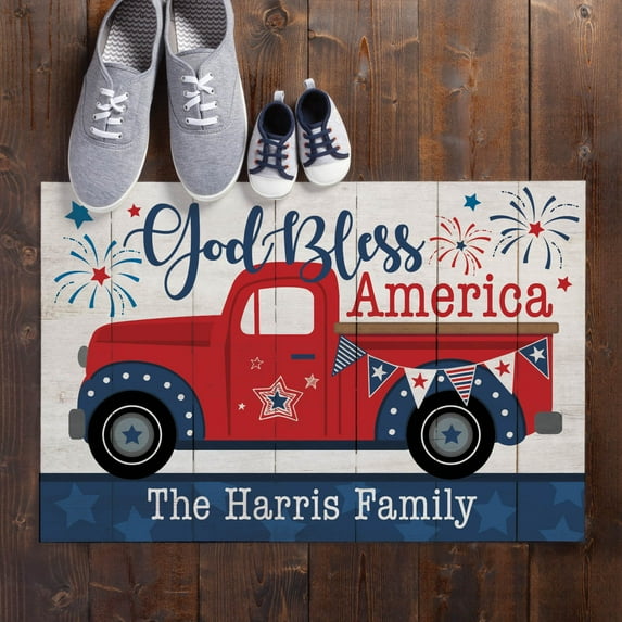 God Bless America Pickup Truck Doormat - Walmart.com