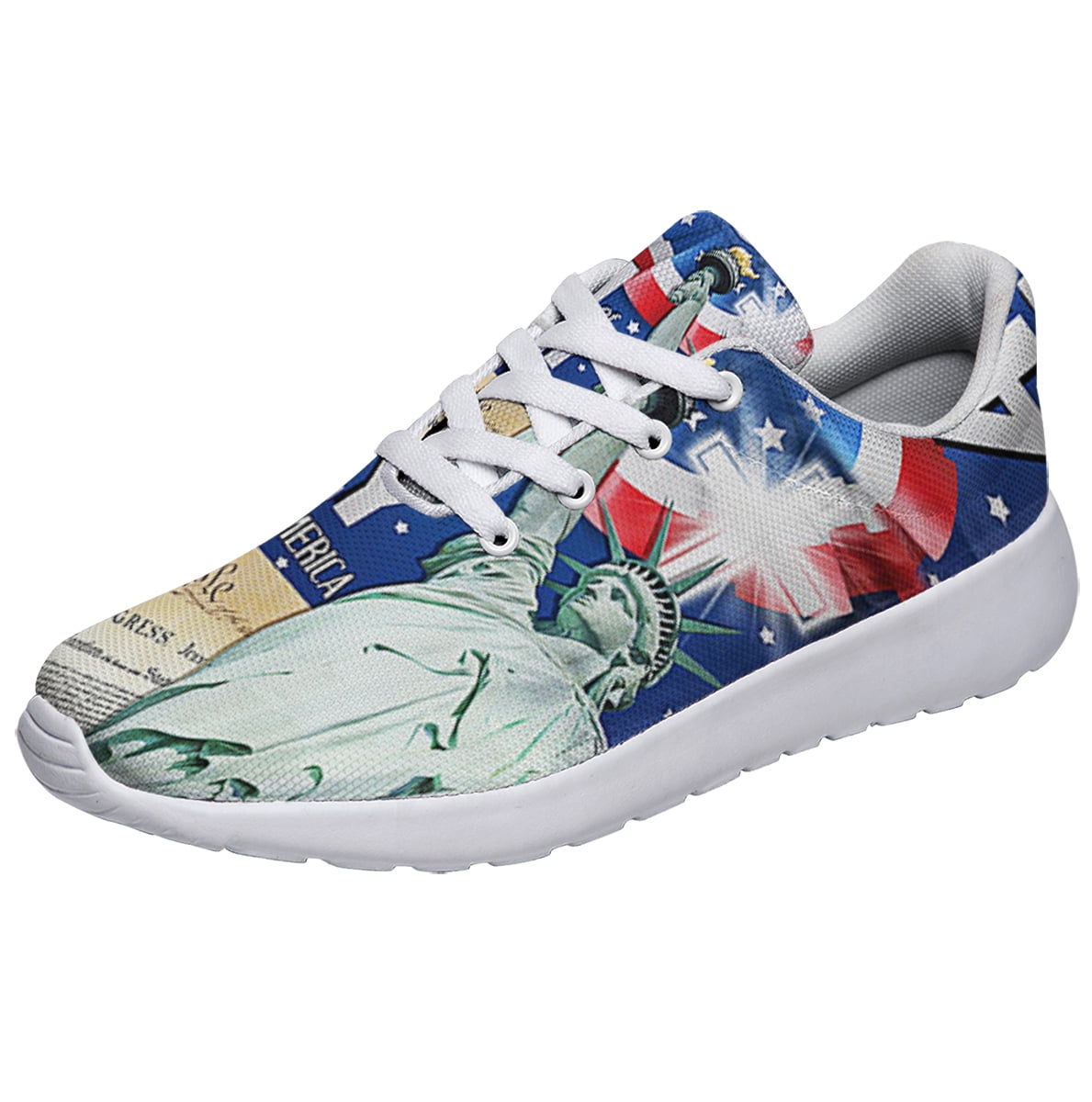 God Bless America Sneakers Patriotic Independence Day 4th Of July Shoes ...