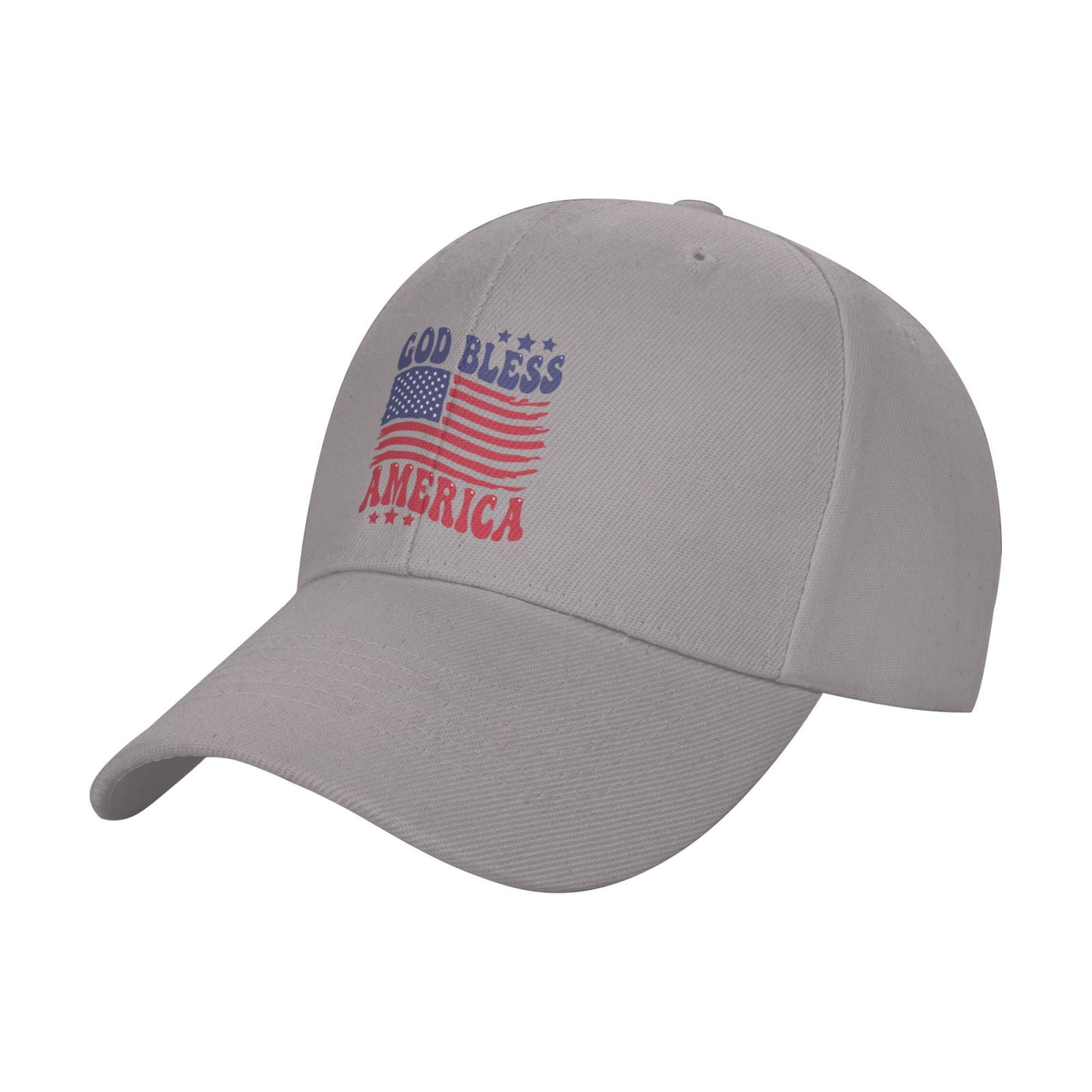 God Bless America Us Flag Sandwich Cap Unisex Adjustable Adult Baseball ...