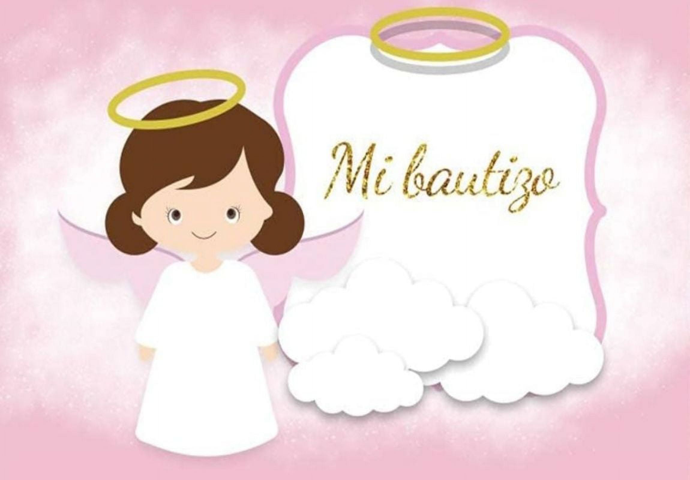 God Bless Backdrop Blue Silver Baptism Party First Holy Communion ...