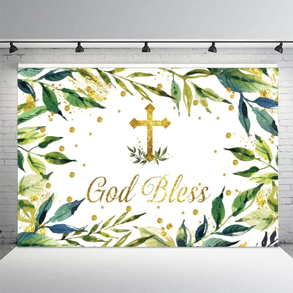 God Bless Backdrop First Holy Communion Baptism Photography Background ...