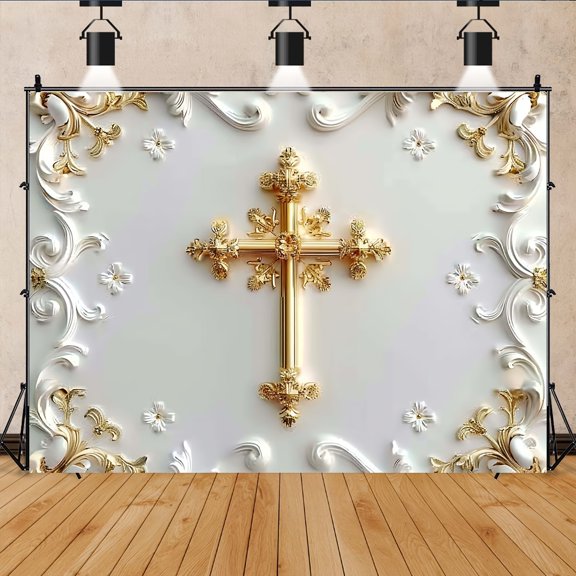 8x6FT Pink God Bless Backdrop Girl Baptism Party First Holy Communion ...